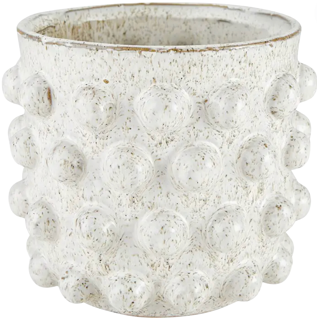White Dot Pot - Medium | Hope Flower Farm