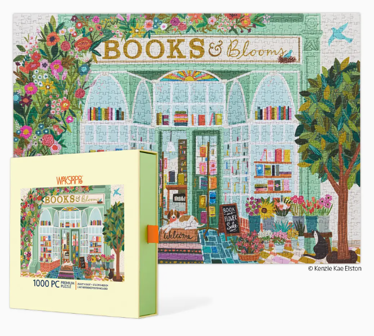Books and Blooms Jigsaw Puzzle | Hope Flower Farm