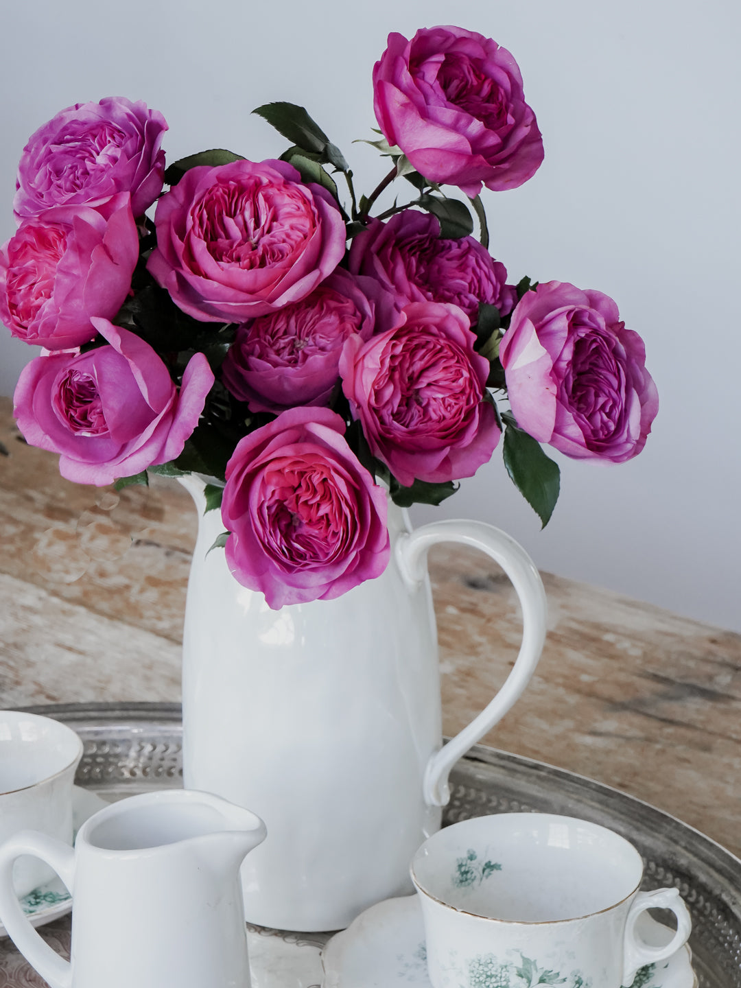 Deluxe & Princess Garden Roses - Baronesse in Dark Pink | Hope Flower Farm