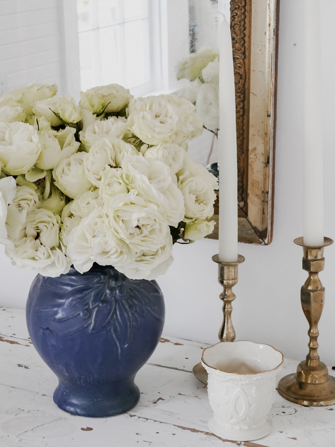 Deluxe & Princess Garden Roses - Blanche Spray in White | Hope Flower Farm